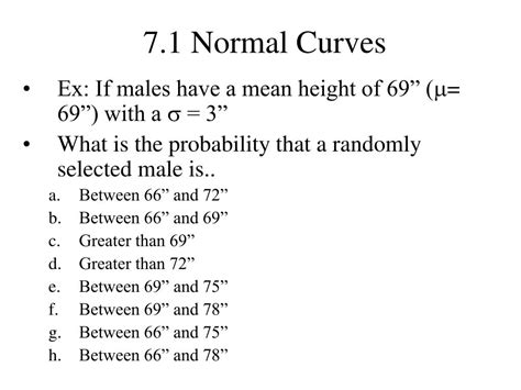 PPT 7 1 Normal Curves PowerPoint Presentation Free Download ID 3225697
