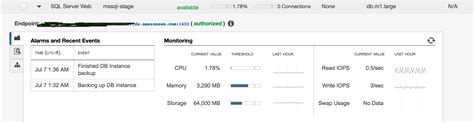 amazon web services aws mysql rds got error 28 from storage engine