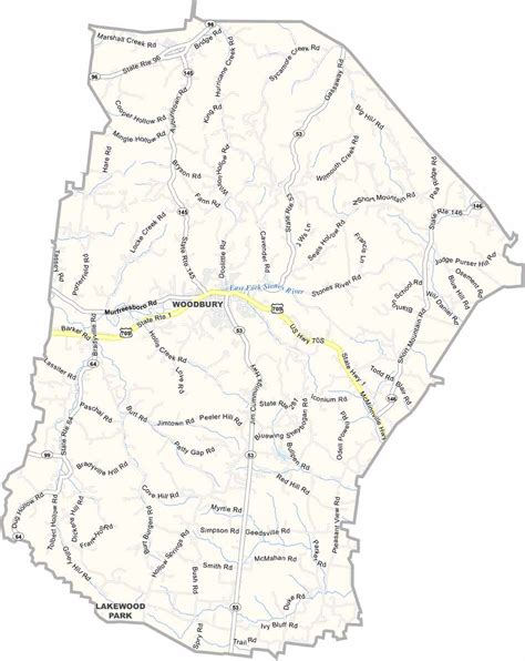 Anderson County Map Tennessee Us County Maps