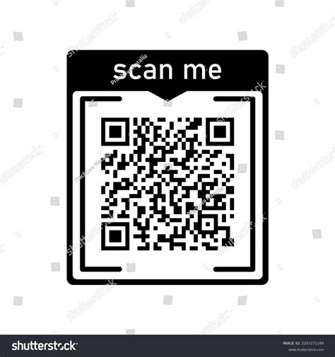 Scan Me Icon Qr Code Smartphone Stock Vector Royalty Free Shutterstock
