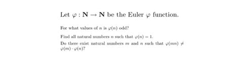 solved let phi n rightarrow n be the euler phi function
