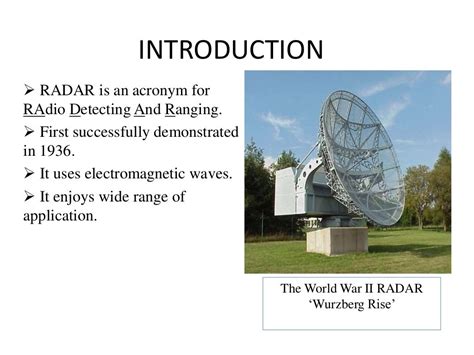 Application Of Radar System In Daily Life At Abbey Bracy Blog