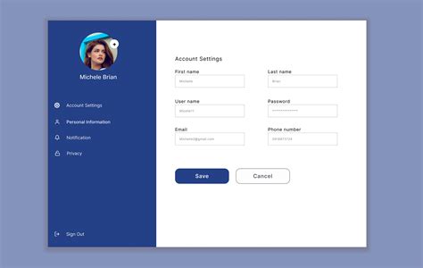 Setting Ui Design Behance