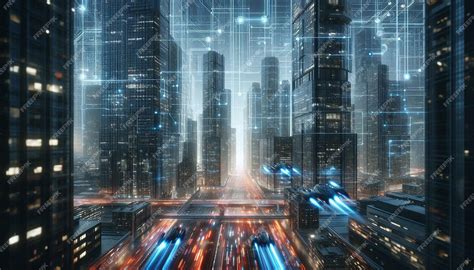 Digital Humanoid Robot With Illuminated Brain And Network Connections Premium Ai Generated Image