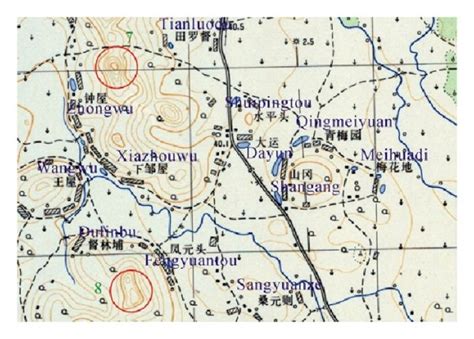 The Extraction Result From The Third Scanned Topographic Map A