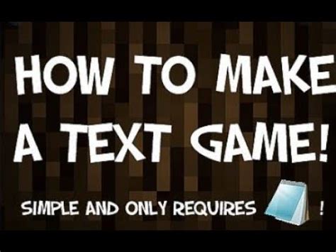 HOW TO CREATE A GAME IN NOTEPAD YouTube