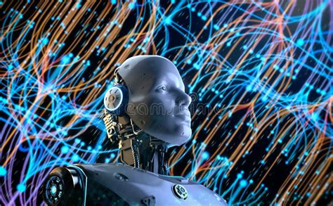 Automation Data Analytic With Ai Robot With Digital Visualization For