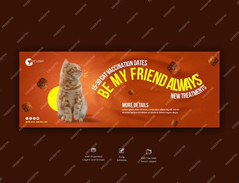 Premium Psd Cat Social Media Promotion And Instagram And Facebook Post Template Free Psd