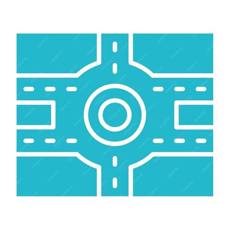 Premium Vector Road Intersection Icon