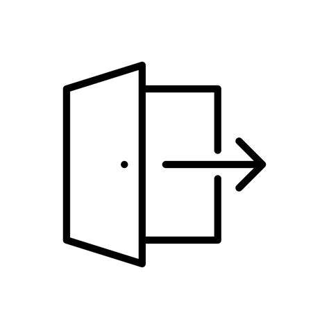 Exit Vector Icon Vector Art At Vecteezy