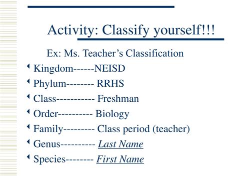 Ppt Classification And 6 Kingdom Notes Powerpoint Presentation Free