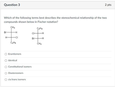 Solved Which of the following terms best describes the | Chegg.com