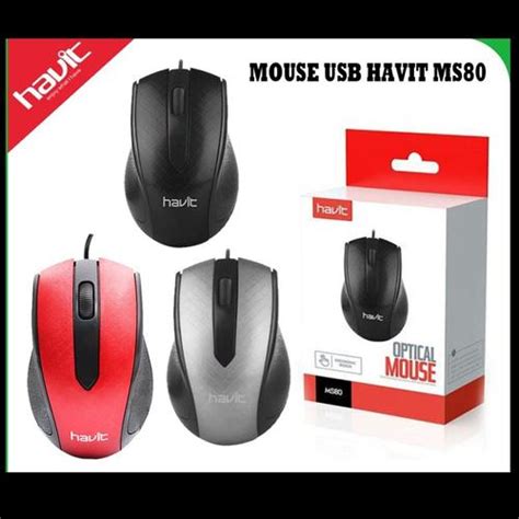 Jual Havit Hv Ms80 Optical Wired Mouse Original Kota Depok Sonic