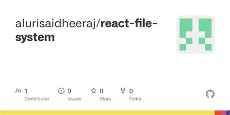 Github Alurisaidheerajreact File System