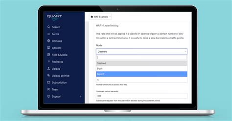 Using Quant Waf Rate Limiting To Strengthen Your Website Security Quantcdn
