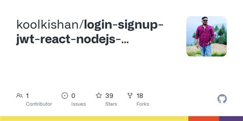 Github Koolkishanlogin Signup Jwt React Nodejs Mongodb
