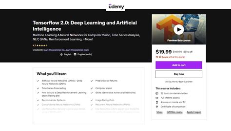 Best TensorFlow Courses For