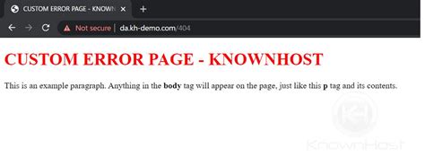 How To Set Up Custom Error Pages In Directadmin Knownhost