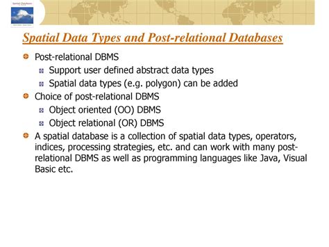 chapter 1 introduction to spatial databases 1 1 overview 1 ppt download