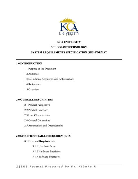 Srs Format Some Guide To Writing Project And Solving Math Problems