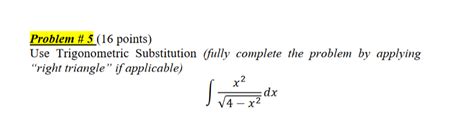 solved problem 5 16 ﻿points use trigonometric