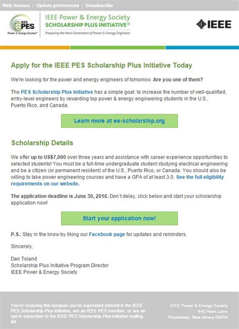 Ieee Pes Scholarship Plus Initiative 2016 Ieee Pes Boston Chapter