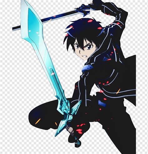 Kirito Asuna Sword Art Online 1 Aincrad Anime Asuna Black Hair