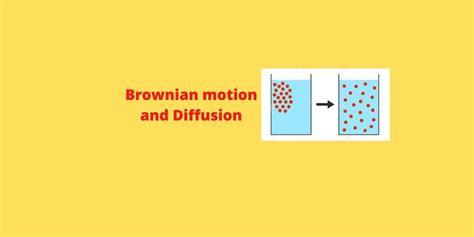 Brownian Motion And Diffusion Cbse Digital Education