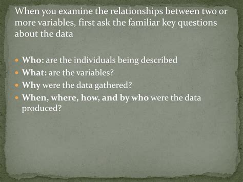 Ppt Examining Relationships Between Variables Powerpoint Presentation