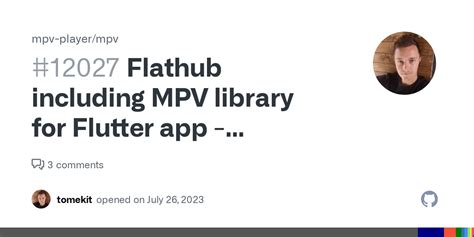 Flathub Including Mpv Library For Flutter App Libmpvso1 Cannot