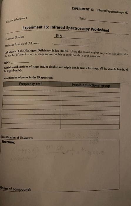 Solved Calculation Of The Hydrogen Deficiency Index Hdi