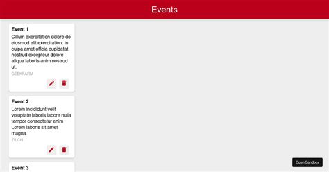 React Codesandbox