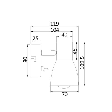 Спот 1 ца Pluto E14 1 Max 40w с ключ Онлайн магазин за електроуреди