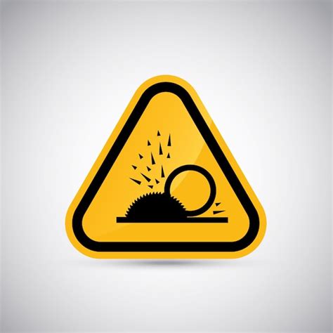 Premium Vector A Yellow Triangle With A Reflection Of A Hair Brush