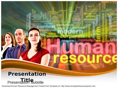 Pptx Human Resource Management Powerpoint Template