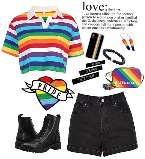 Prideful Outfit Shoplook Lgbt Clothes Lgbtq Outfit Lgbt Pride Outfit