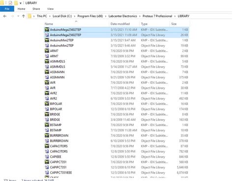 Arduino Mega 2560 Library For Proteus V20
