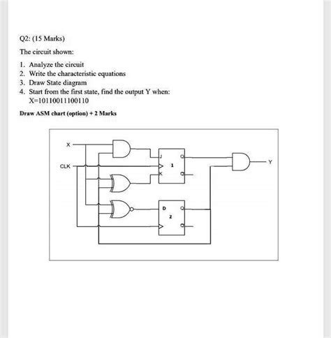 Solved Q2 15 Marks The Circuit Shown Analyze The Circuit Write
