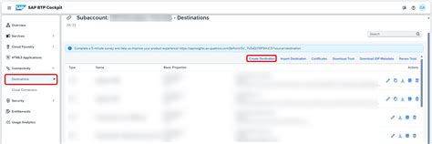 Configure Btp Destinations In Sap Build Process Automation Sap Tutorials