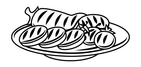 Illustrazione Bbq Con Oggetti Grigliati E Icone Articoli Di Cucina E