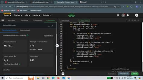 Kalki Dang On Linkedin Solved Time Taken To Burn The Binary Tree