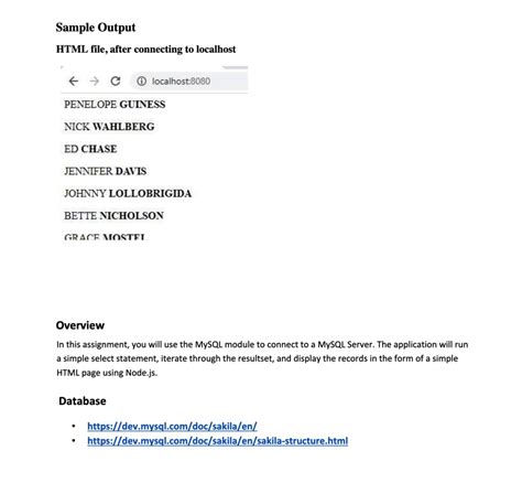 Solved Sample Output Html File After Connecting Solutioninn