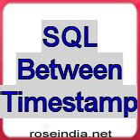 SQL Between Timestamp