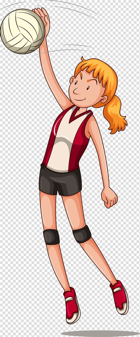 Girls Volleyball Clip Art