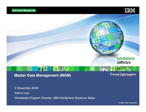 Pdf Master Data Management Mdm Ibm · Pdf File1 © 2009 Ibm