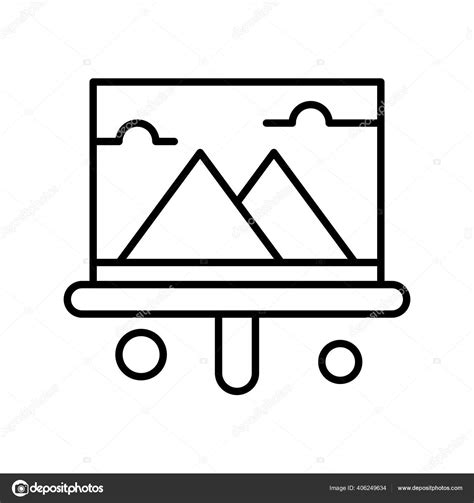 Outline Vector Illustration Icon Stock Vector By ©vectorvalley 406249634