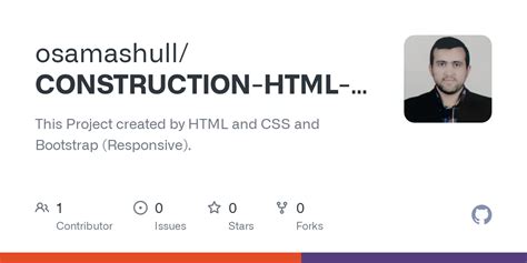 GitHub Osamashull CONSTRUCTION HTML And CSS And Bootstrap This