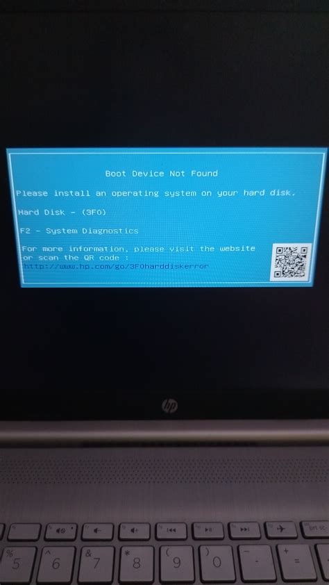 Boot Device Not Found Hp Support Community 8849851
