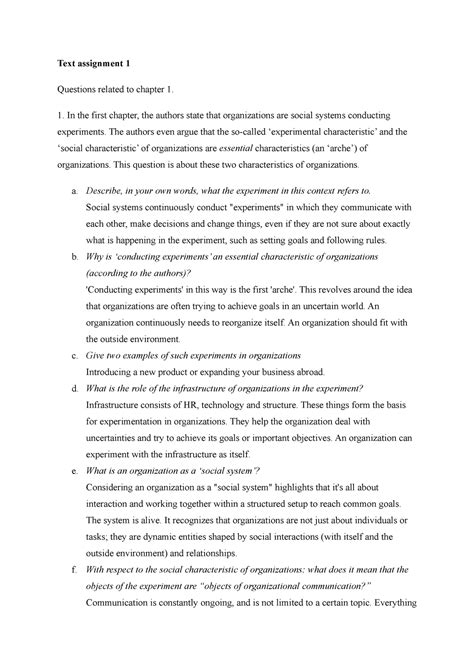 Text Assignment 1 In The First Chapter The Authors State That