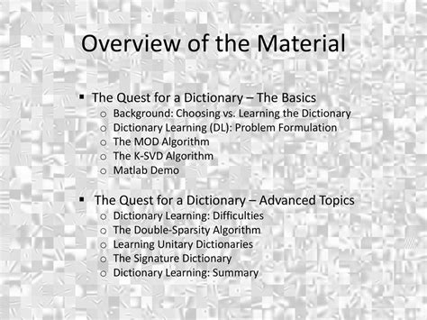 Sparse And Redundant Representations And Their Applications In Ppt Download